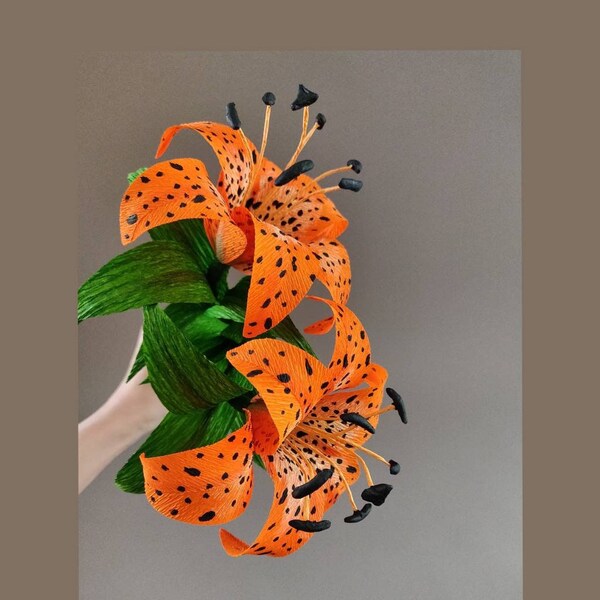 Tiger Lily Bouquet - Etsy