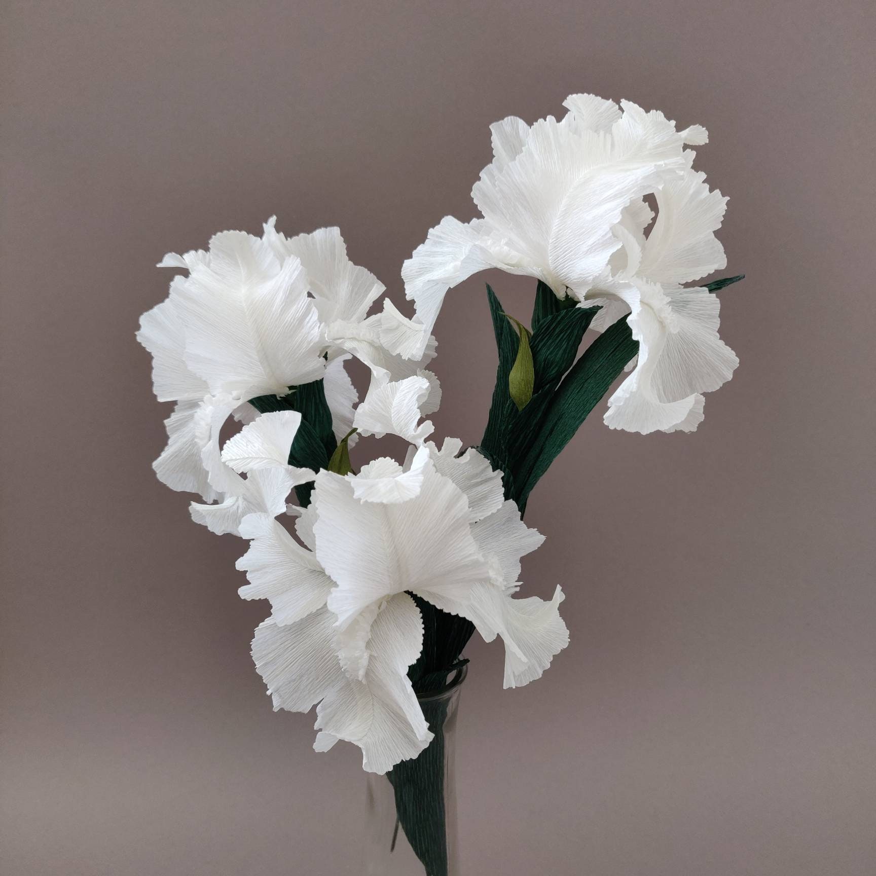 White Iris Flower Bouquet