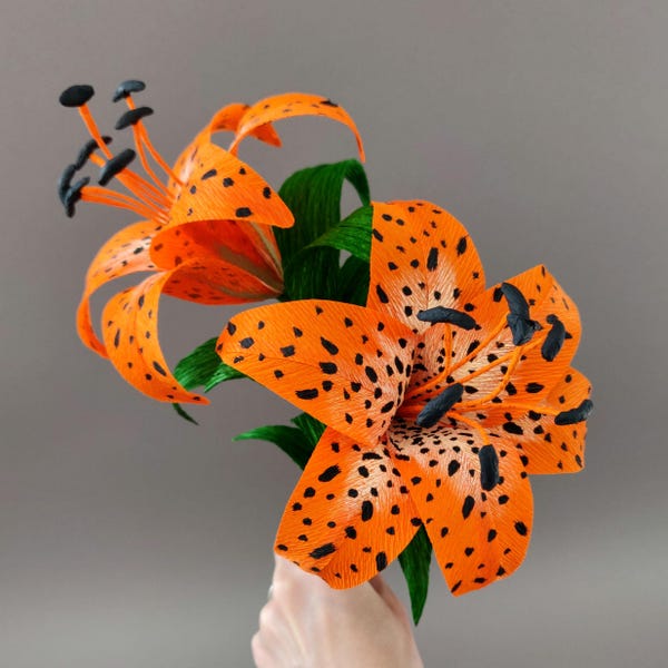 Tiger Lily Bouquet - Etsy