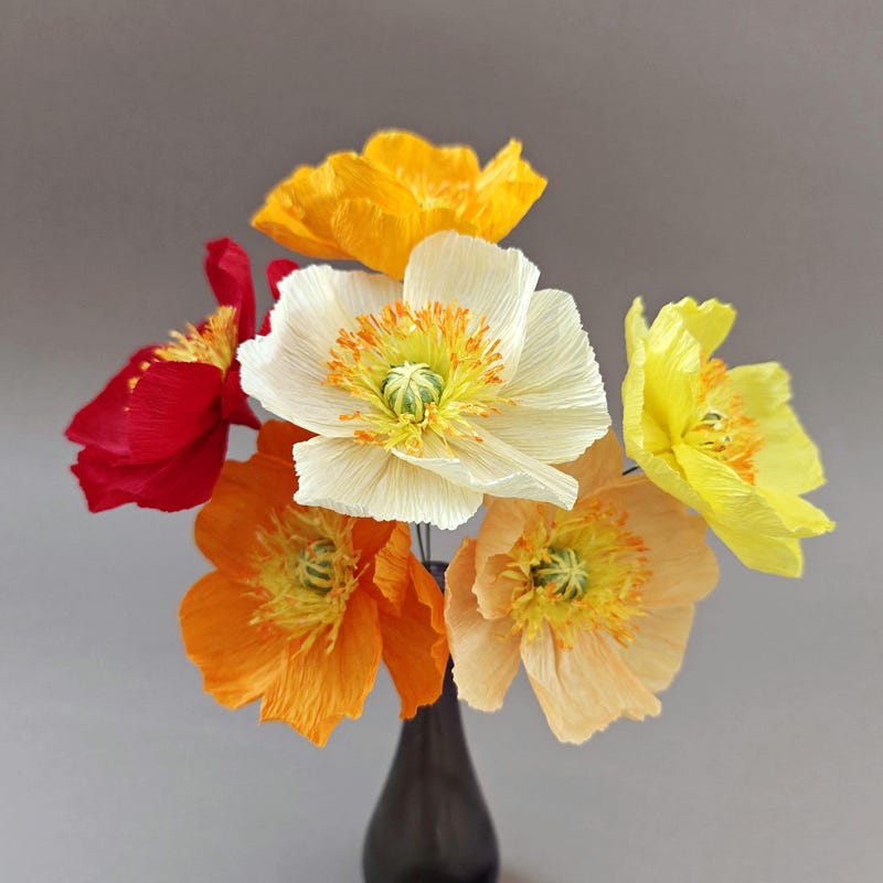 Paper Poppies - Etsy