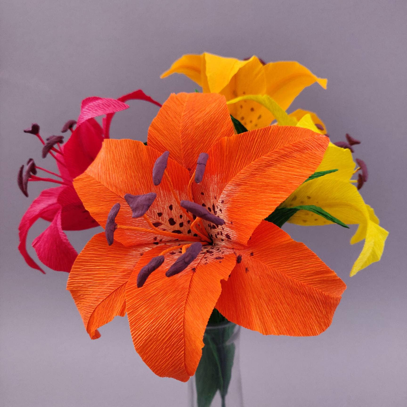 Origami Lily With Stem