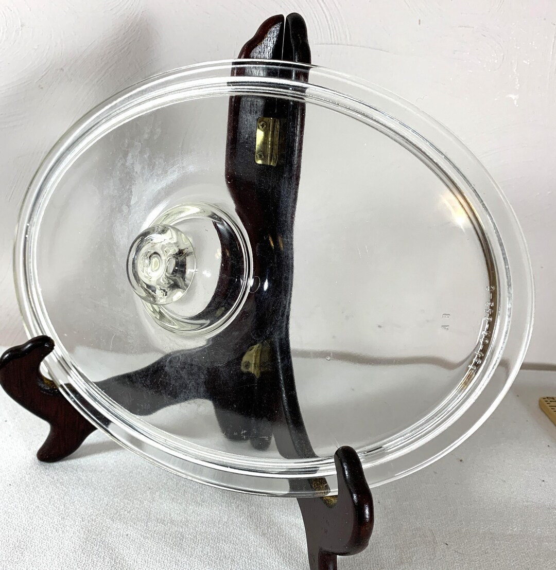 Vintage PYREX Clear Glass Replacement Lid With Knob Handle Top 634-OR ...
