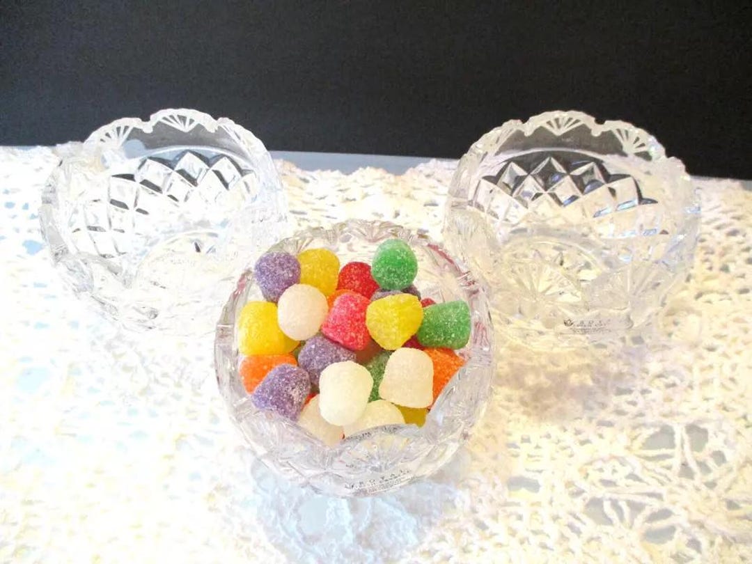Vintage ROYAL Irish Crystal Set of 3 Candy/nut Bowls 24% Lead Crystal ...