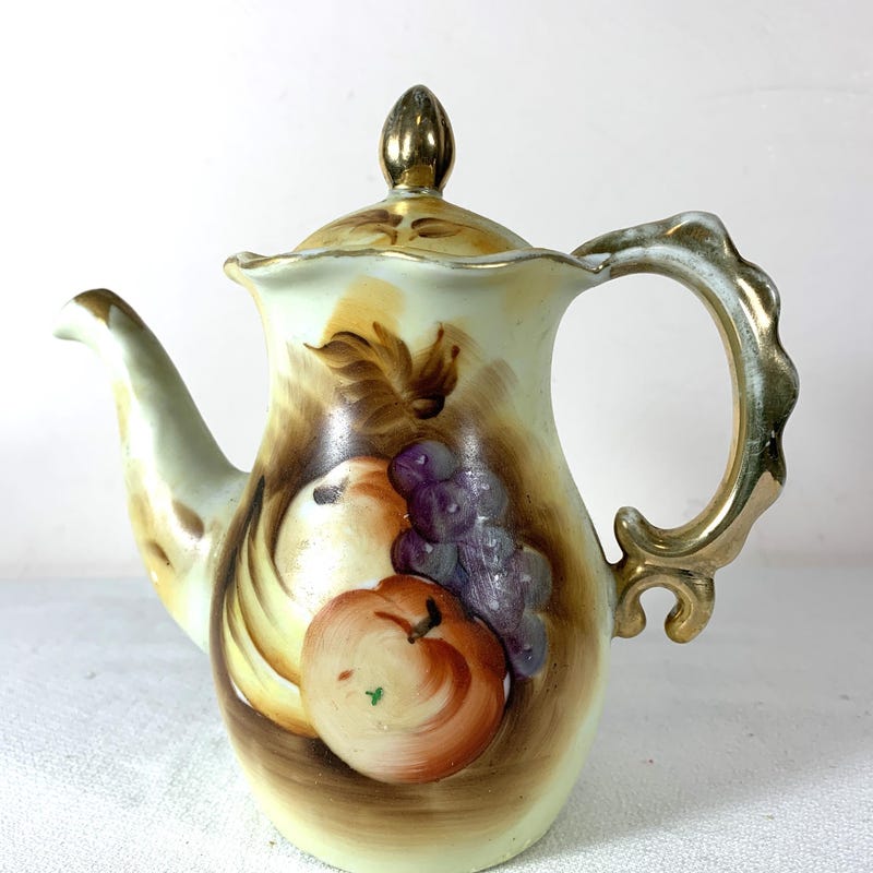 Hand Painted Tea Pot - Etsy