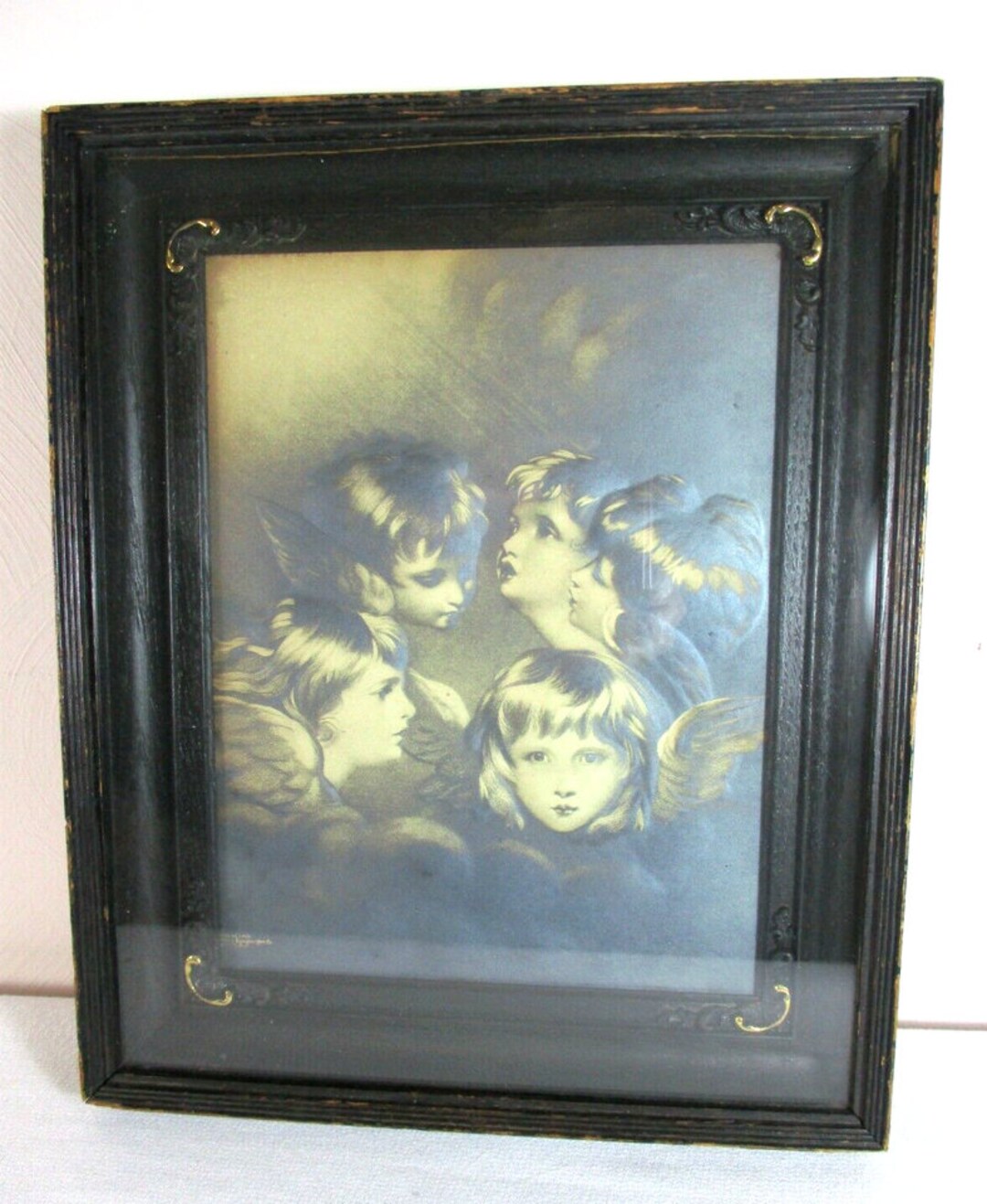100 Year Old 1896 Victorian DIMENSIONAL Print in Shadow Box Frame 5 ...