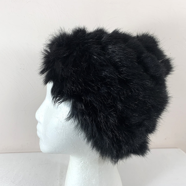 Black Fur Hat - Etsy