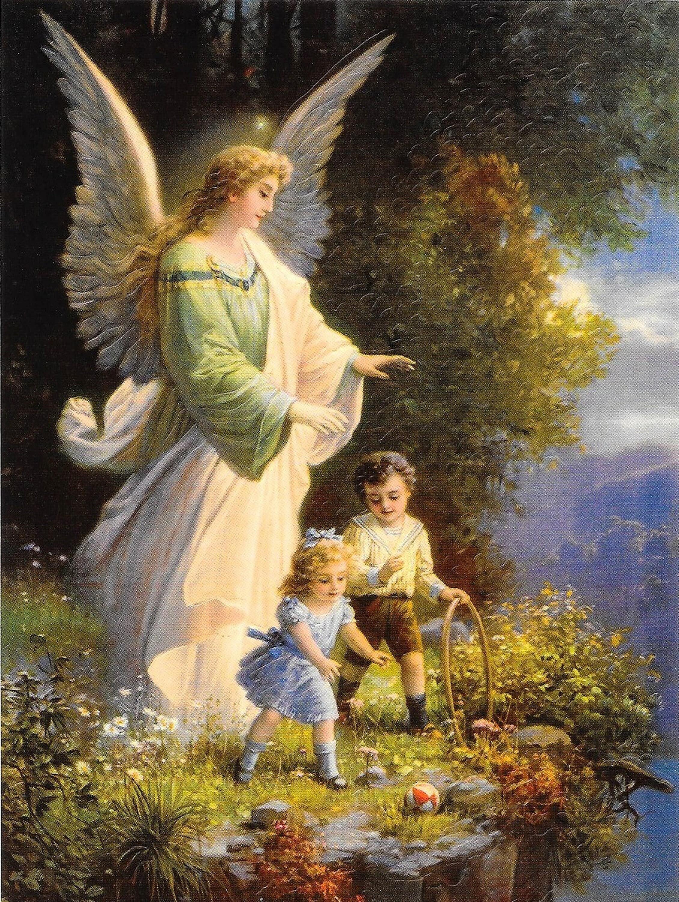 The Guardian Angel Reproduction Print Poster - Etsy