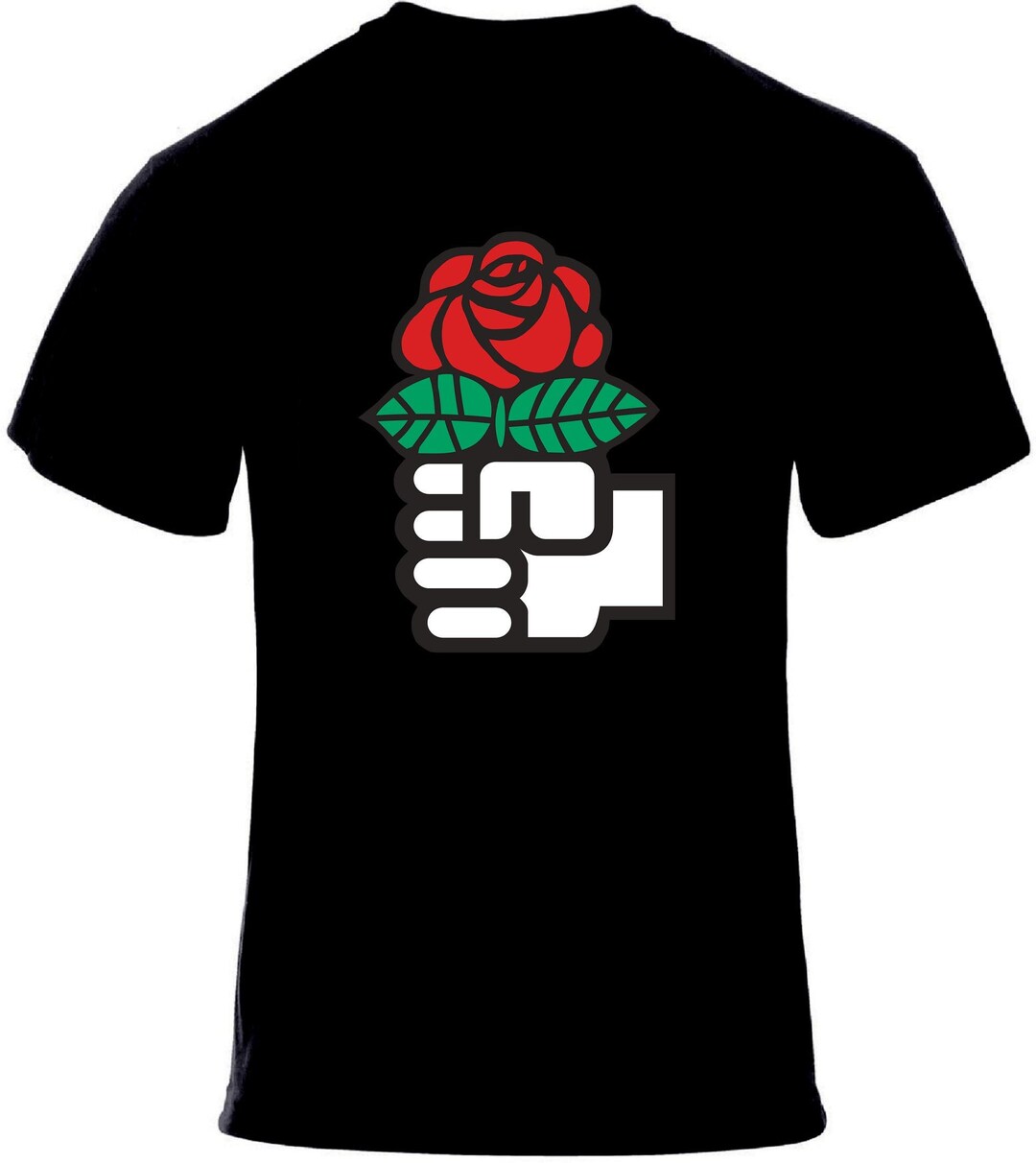 Socialism Fist and Red Rose Socialist Symbol T-shirt - Etsy