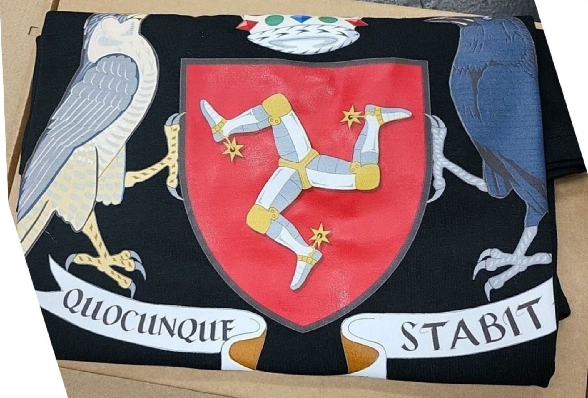 Isle of Man Coat of Arms Manx Emblem T-shirt - Etsy