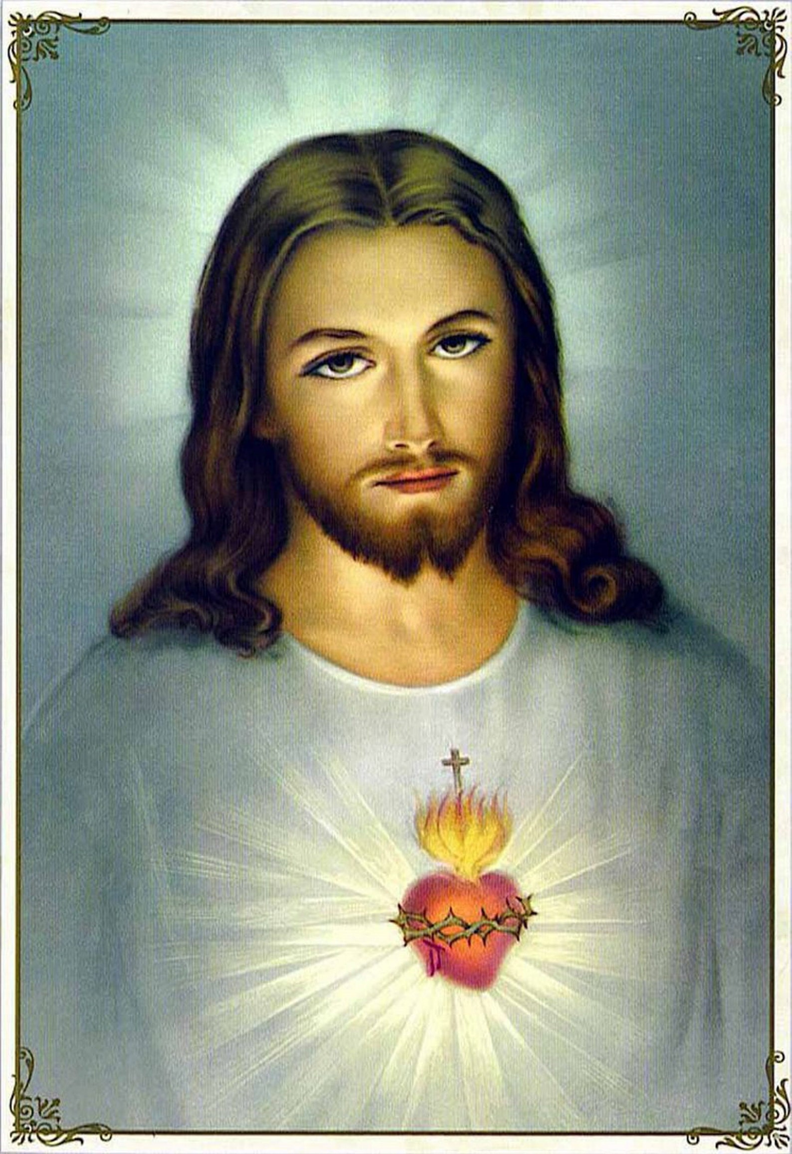 Sacred Heart Of Jesus Reproduction Poster Print Etsy Canada
