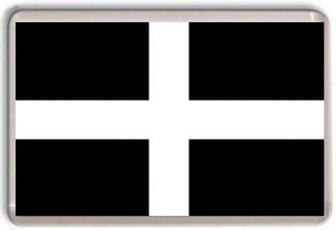Cornwall Flag Saint Piran's Refrigerator Fridge Magnet - Etsy