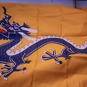 China Chinese Imperial Dragon Flag Qing Dynasty - Etsy