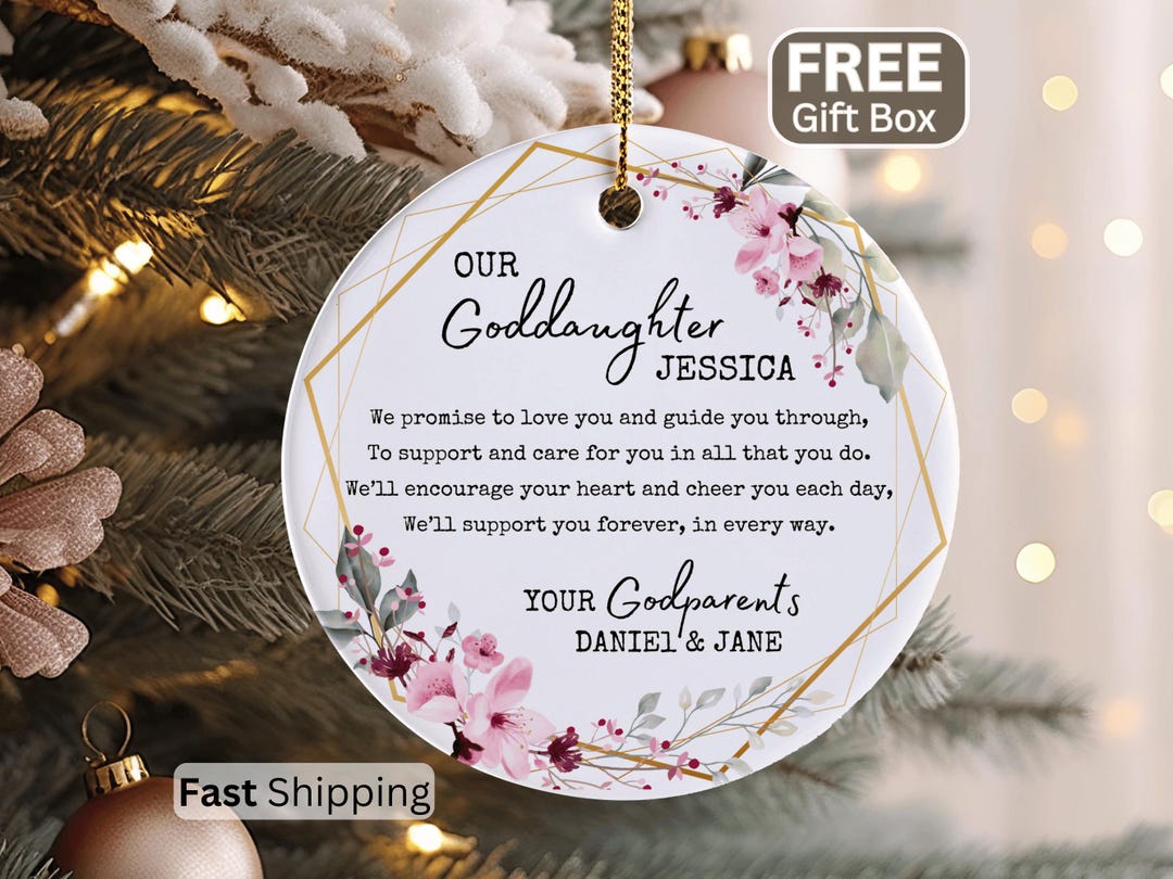 Christmas Goddaughter Ornament Goddaughter Christmas Gift for ...