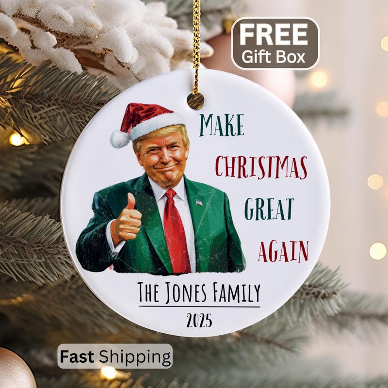 Trump Christmas Decorations - Etsy