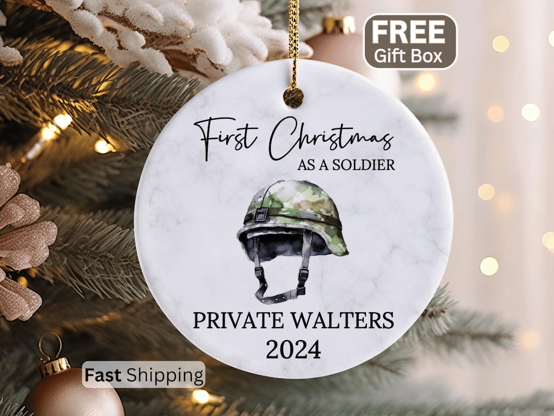 Army Soldier Christmas Ornament for Military Christmas Gifts for Army ...