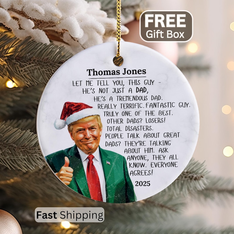 Trump Christmas Bauble - Etsy