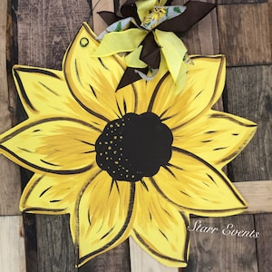 Sunflower Door Hanger. Summer Door Hanger . Sunflower Decor. Front Door ...