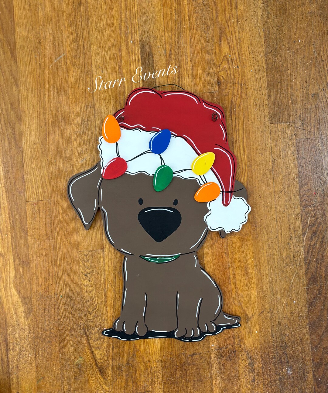 Christmas Puppy Door Hanger: Handmade Holiday Dog Decor - Etsy