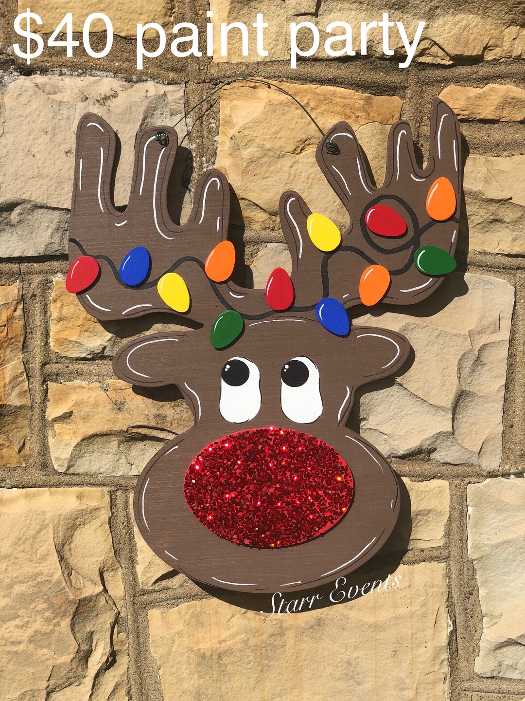 Rodolph the Red Nosed Reindeer Door Hanger. Christmas Door - Etsy