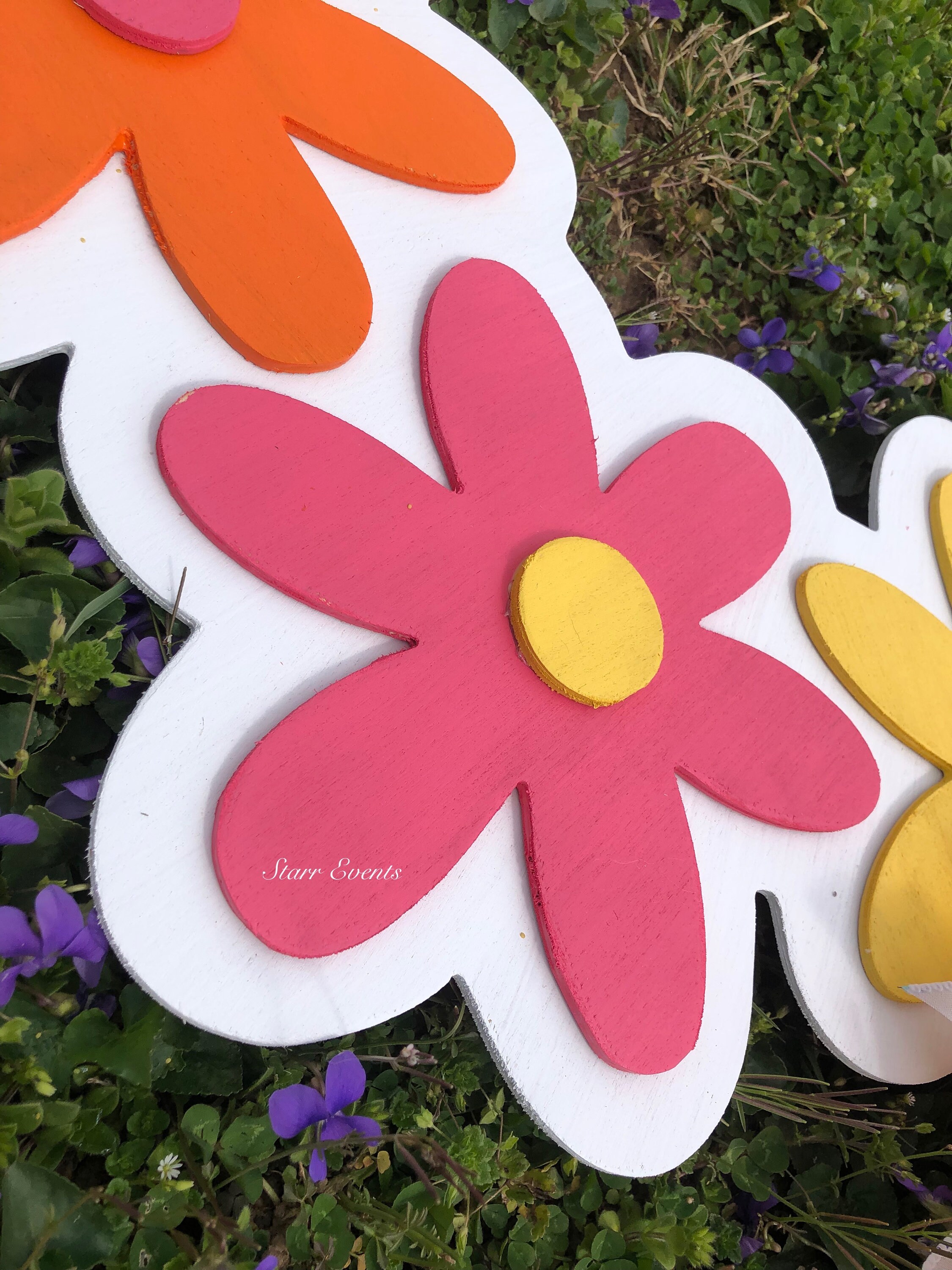 Flower Door Hanger. Multi Layered Spring Door Hanger. Summer Door ...