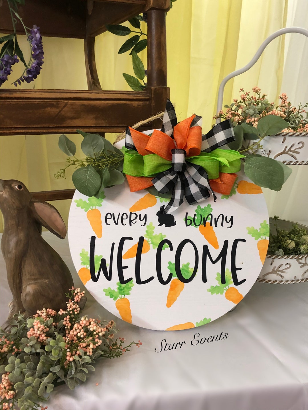 Every Bunny Welcome Door Hanger. Easter Door Hangers. Easter Decor ...