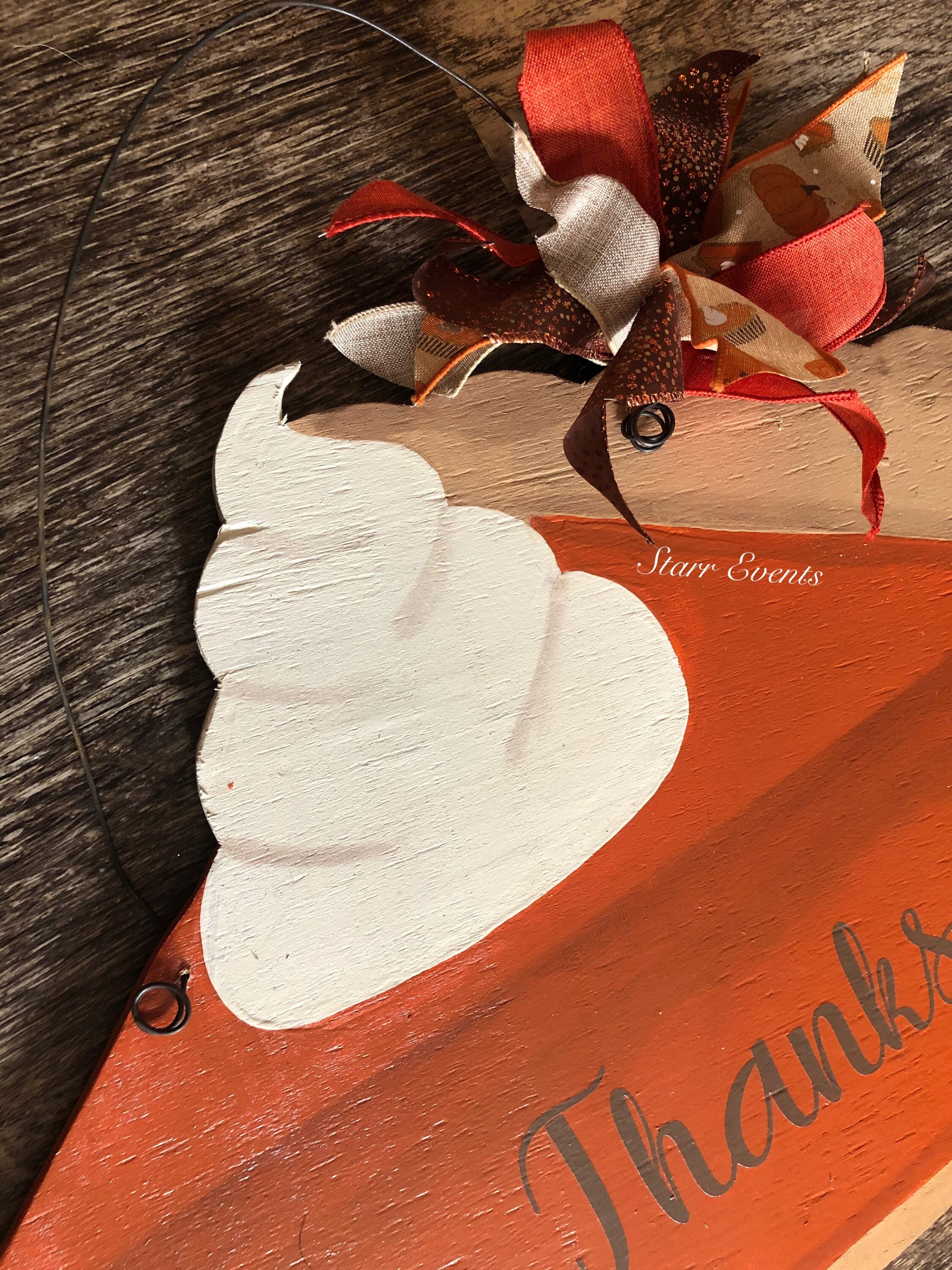 Pumpkin Pie Door Hanger. Fall Give Thanks Door Hanger. Fall Decor. Fall ...