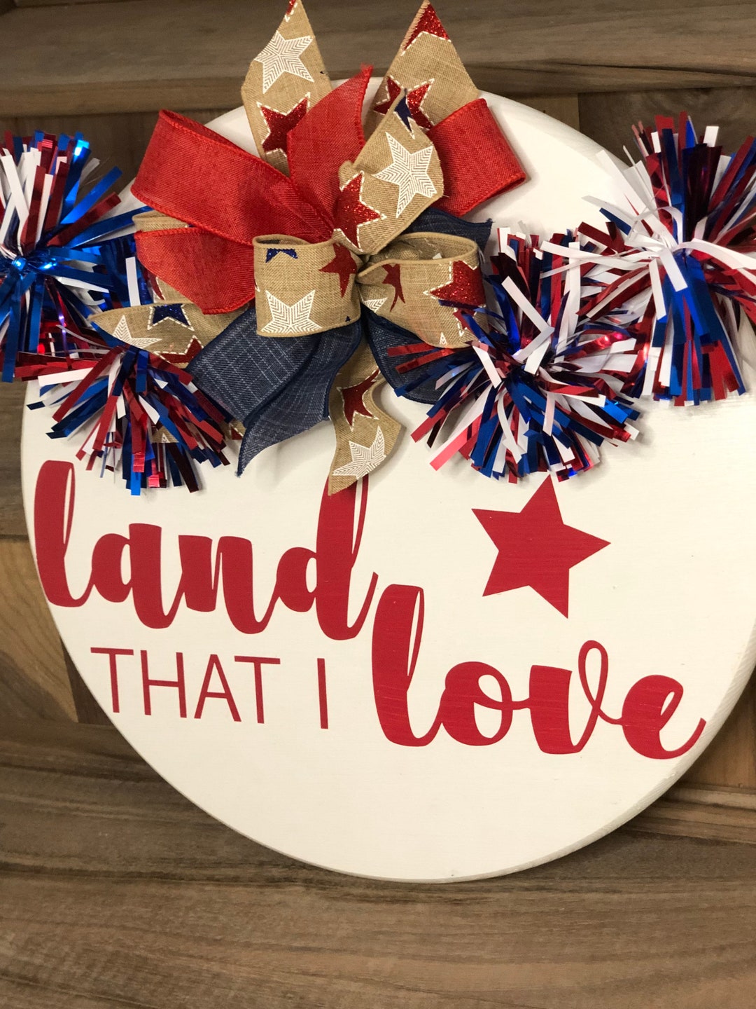 July 4th Door Hanger. Fourth of July Decorations July 4th Door Decor ...