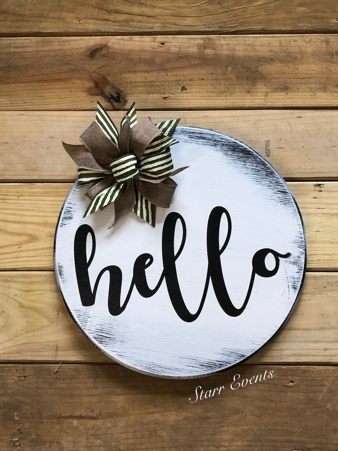 Hello Door Hanger. Spring Decorations. Spring Door Decor. Spring Decor ...