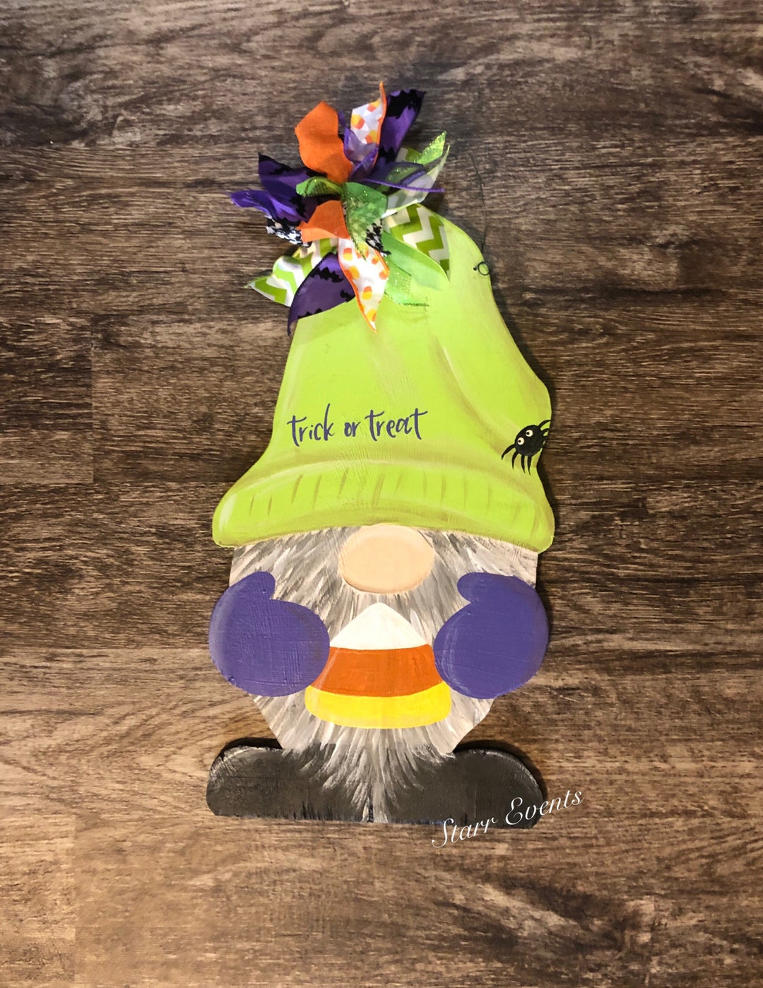 Gnome Candy Corn Door Hanger. Fall Gnome Door Hanger. Fall Decor. Fall ...