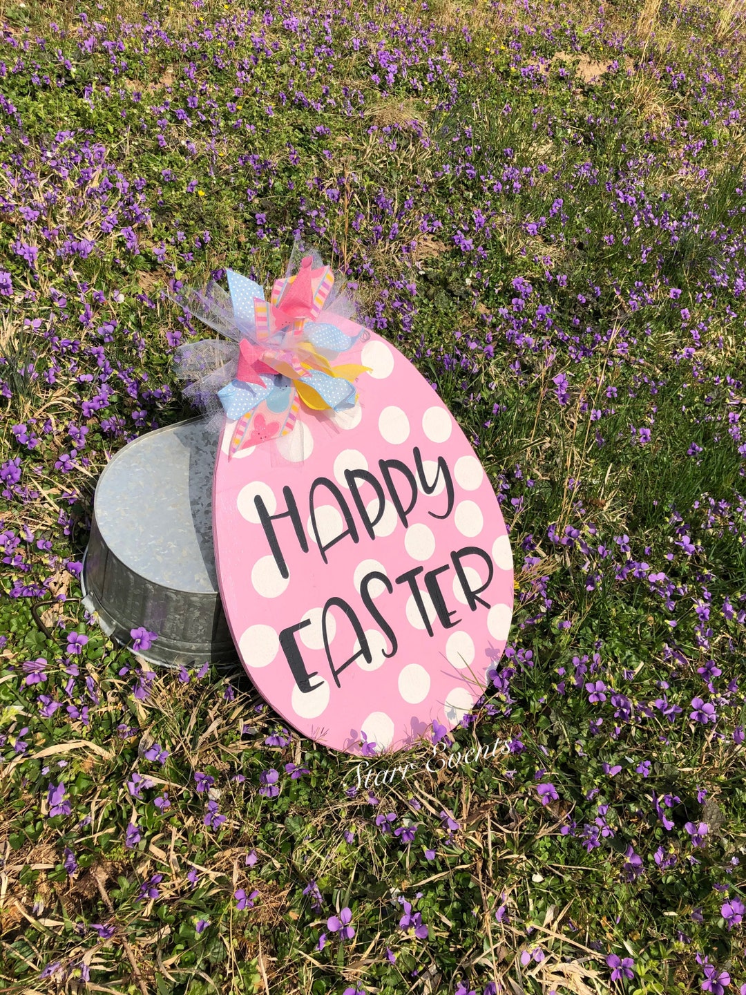 Happy Easter Door Hanger Easter Decorations. Happy Easter Sign Easter ...