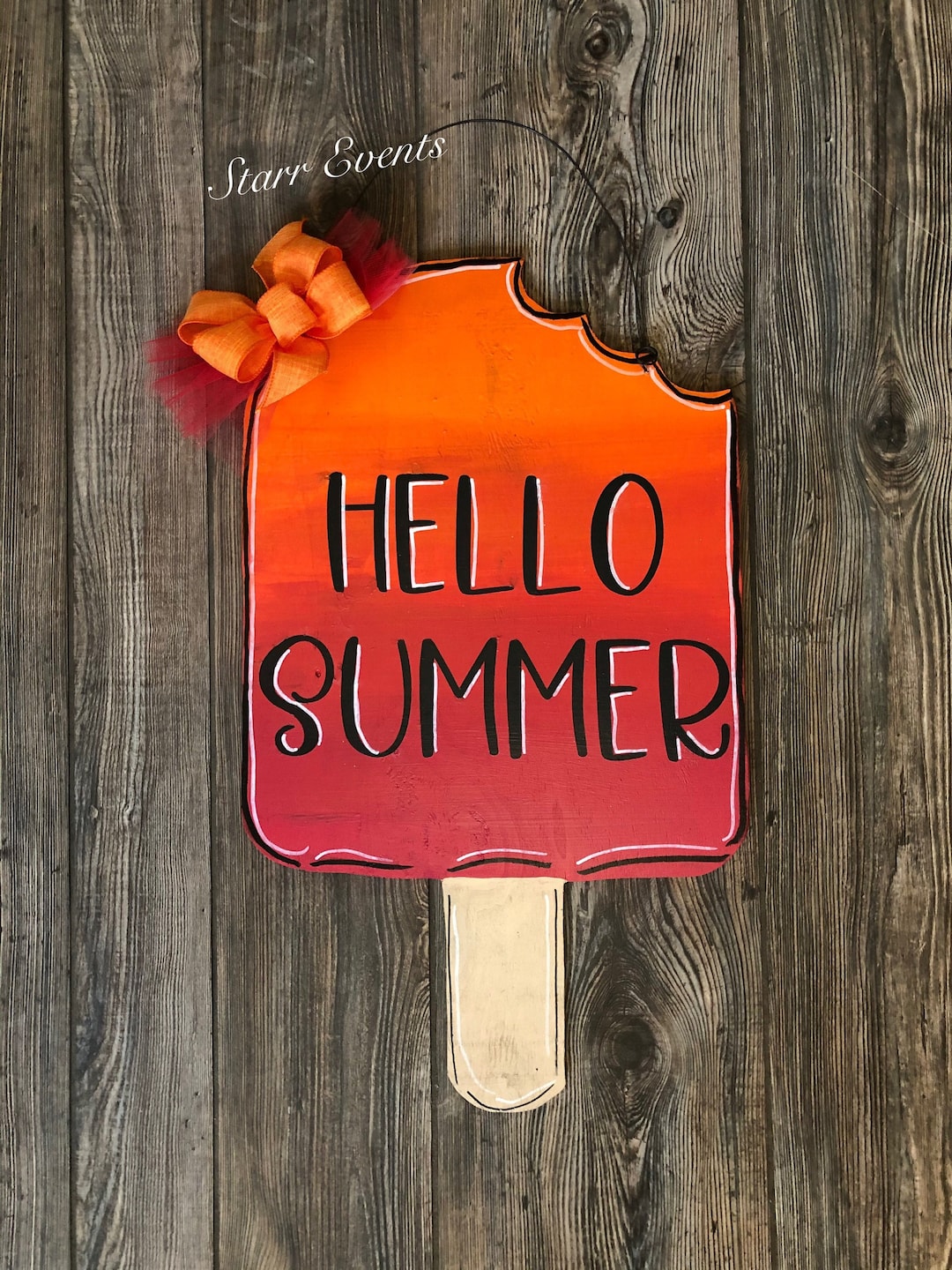 Hello Summer Door Hanger. Popsicle Door Hanger. Welcome Door Hangers ...