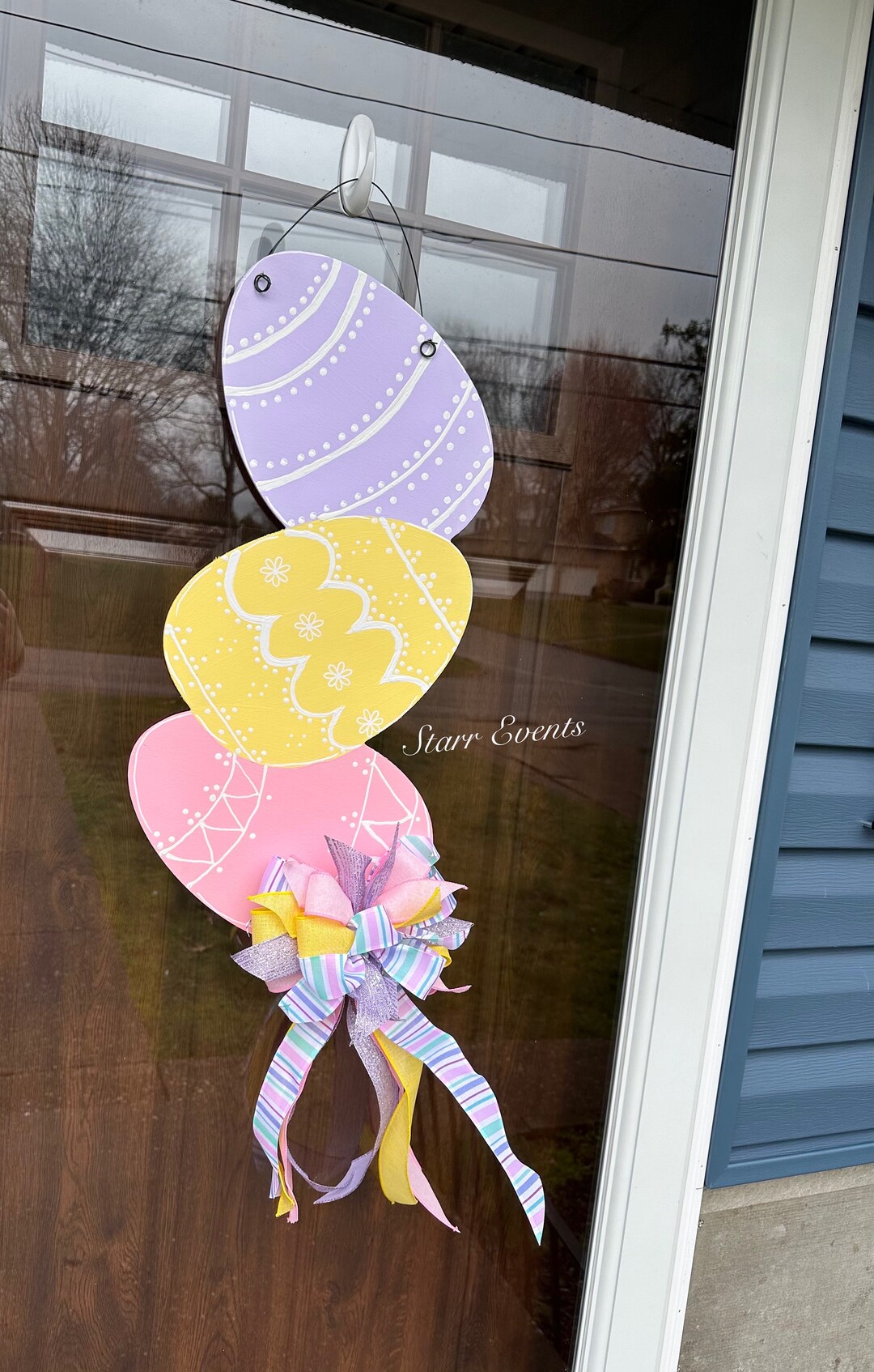Easter Egg Door Hanger Easter Decorations. Stacking Easter Eggs Door ...