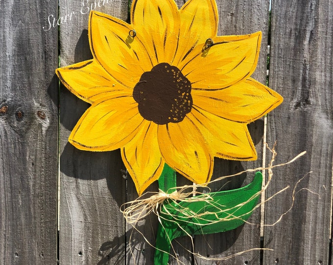 Sunflower Door Hanger. Summer Door Hanger . Sunflower Decor. - Etsy