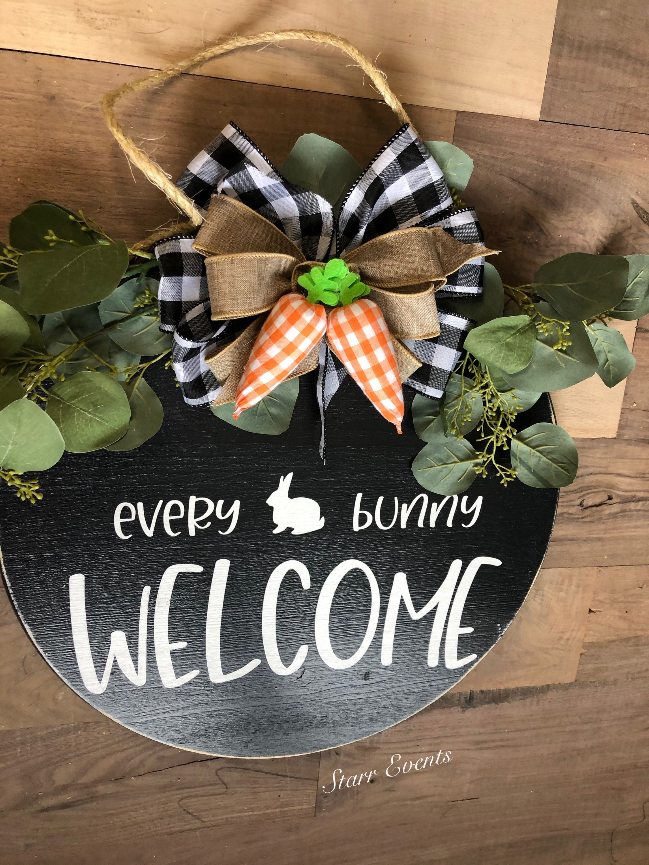 Easter Door Hanger. Easter Decorations. Farmhouse Easter | Etsy