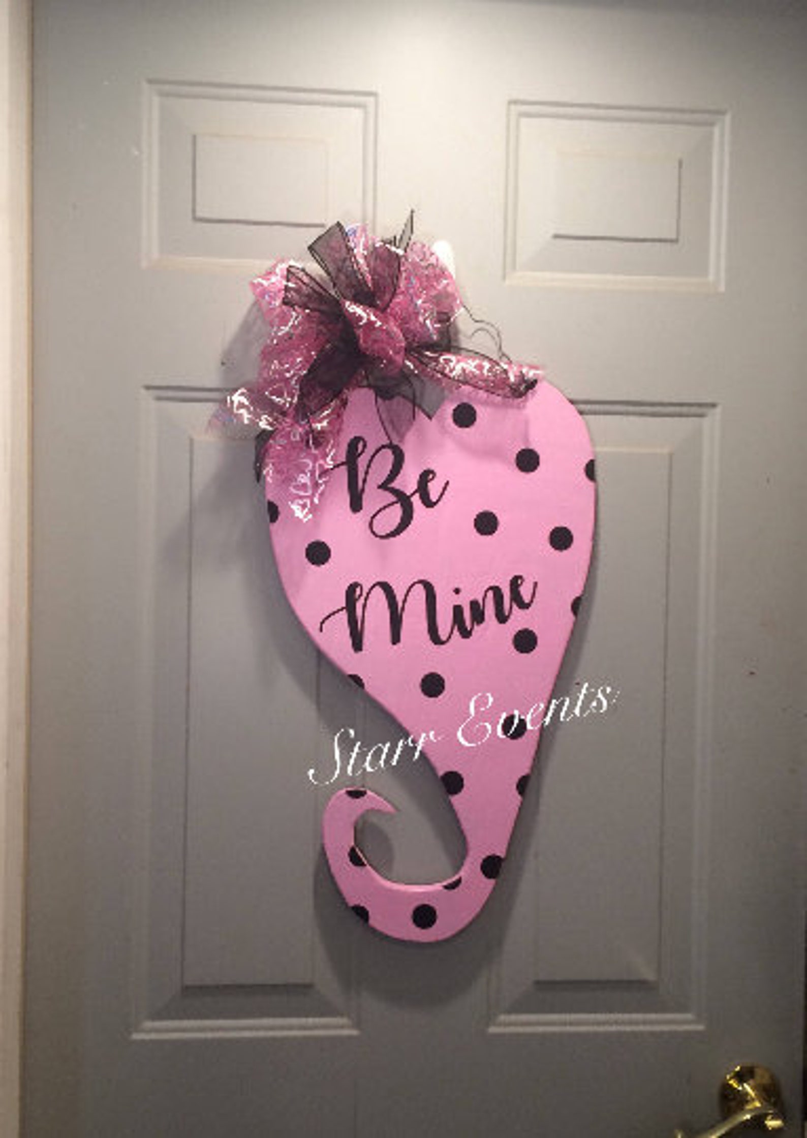 Valentines day decorations. Valentine's day door hanger. | Etsy