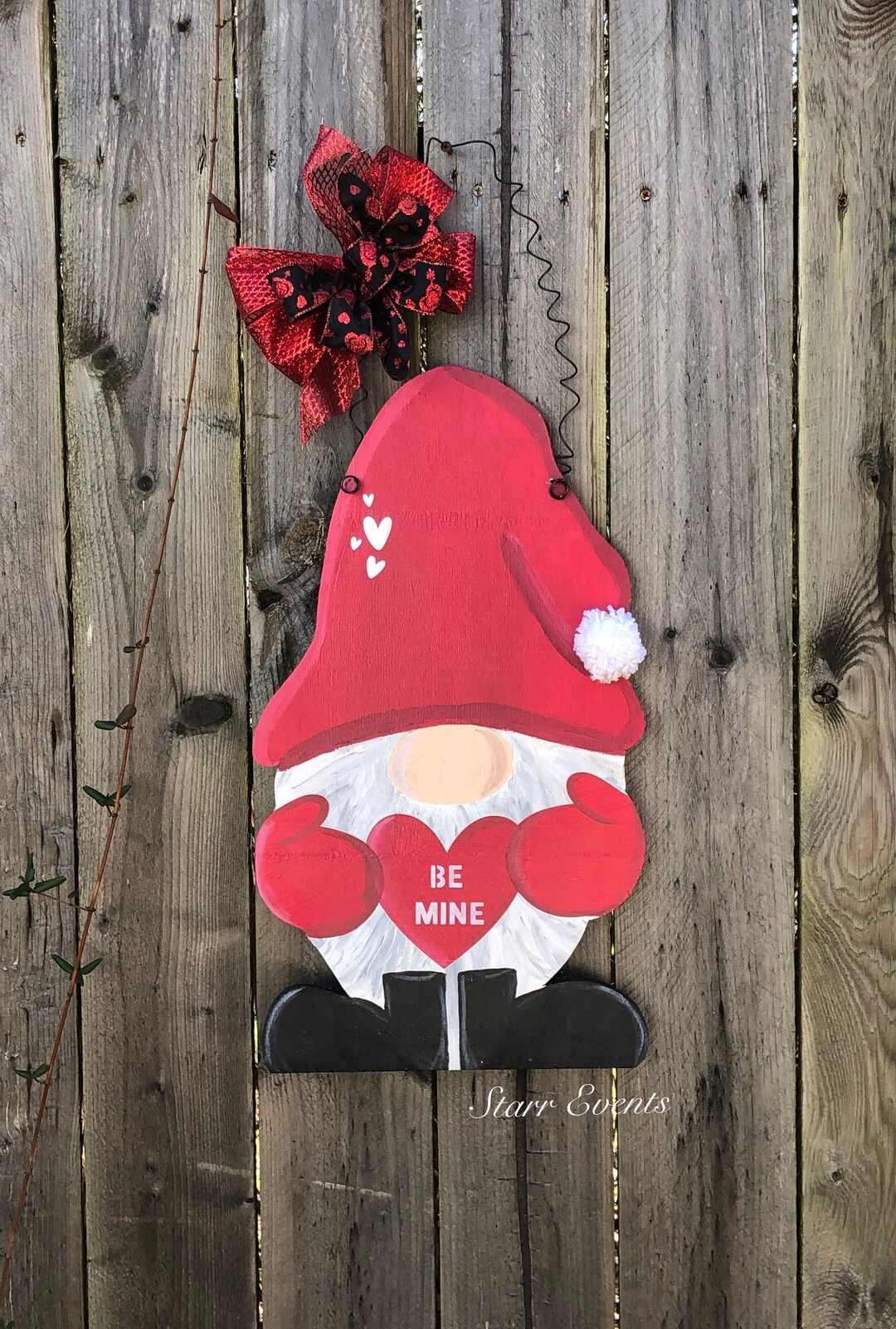 Gnome Valentine's Day Door Hanger. Valentines Day Gnome Door Hanger ...
