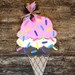 Ice Cream Door Hanger. Summer Door Hangers. Front Door Decor. Summer ...