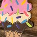 Ice Cream Door Hanger. Summer Door Hangers. Front Door Decor. Summer ...