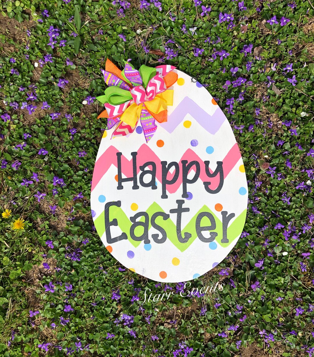 Happy Easter Door Hanger Easter Decorations. Happy Easter Sign Easter ...