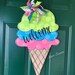Welcome Door Hanger. Ice Cream Door Hanger. Summer Door - Etsy