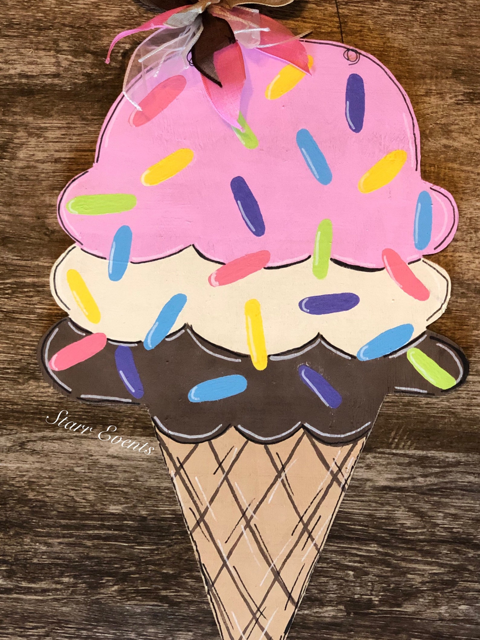 Ice Cream Door Hanger. Summer Door Hangers. Front Door Decor. - Etsy