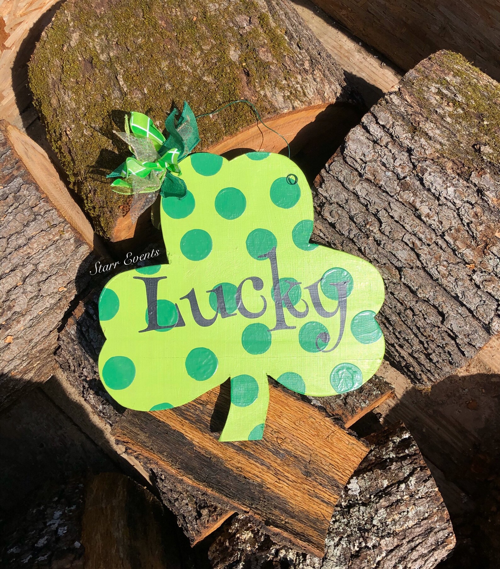 Lucky Door Hanger St Patricks Day Decorations St Patricks Etsy