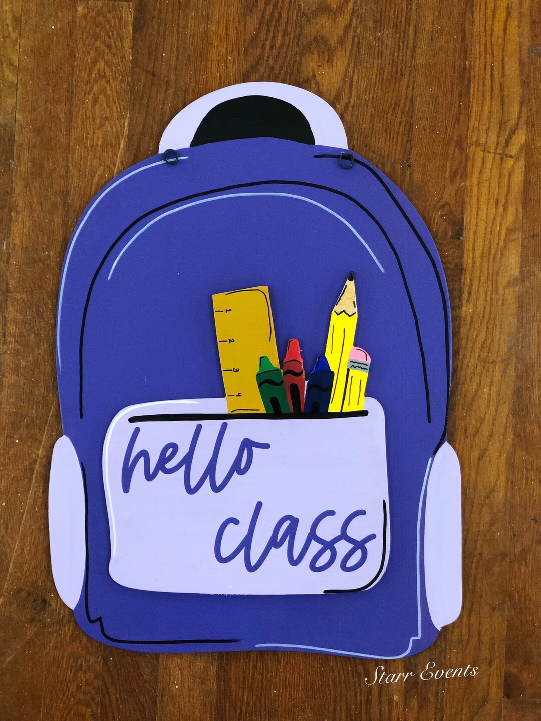 Teacher Door Hanger. Backpack Door Hanger. Unique Teacher Gifts ...