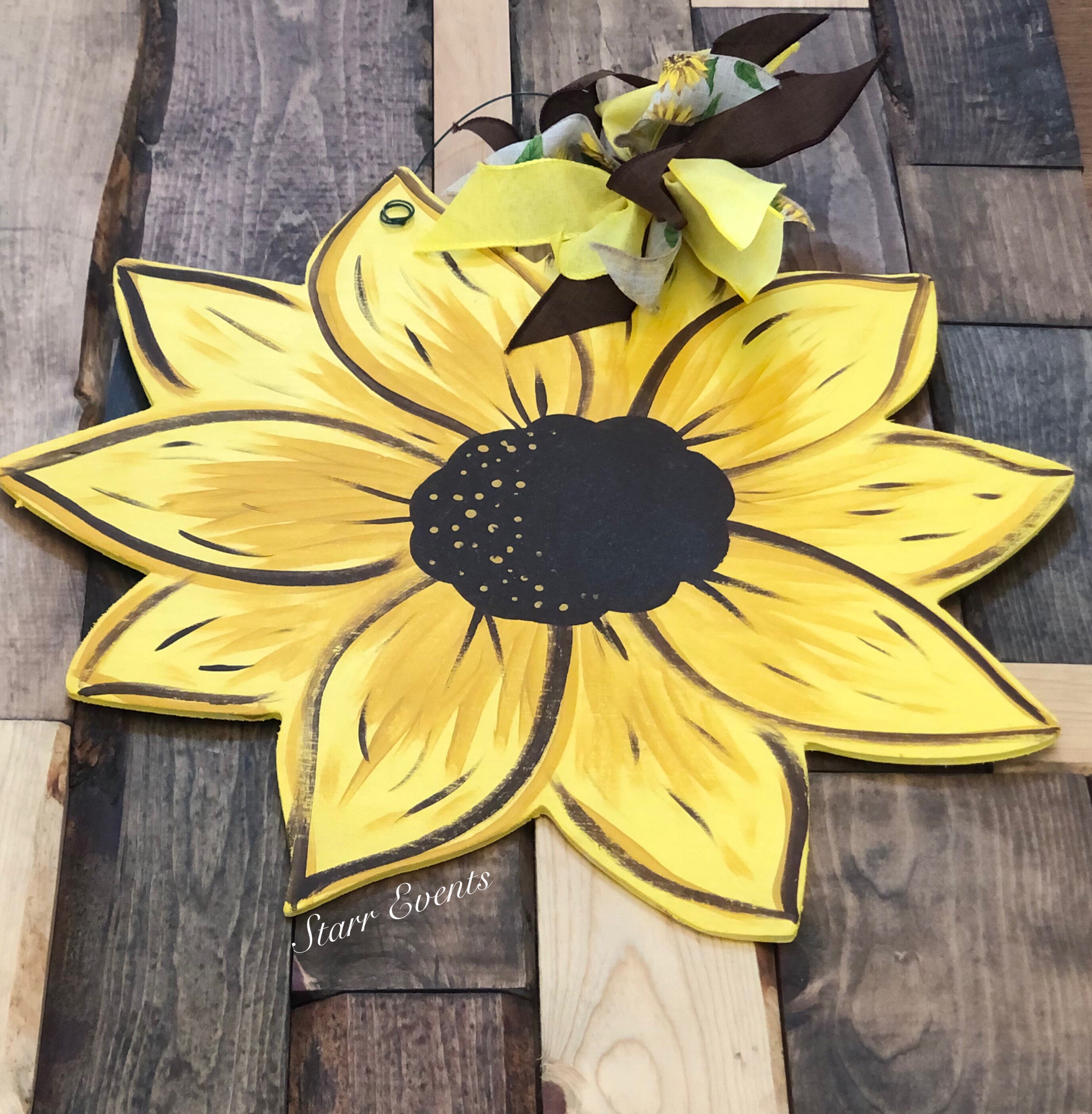 Sunflower Door Hanger. Summer Door Hanger . Sunflower Decor. Front Door ...
