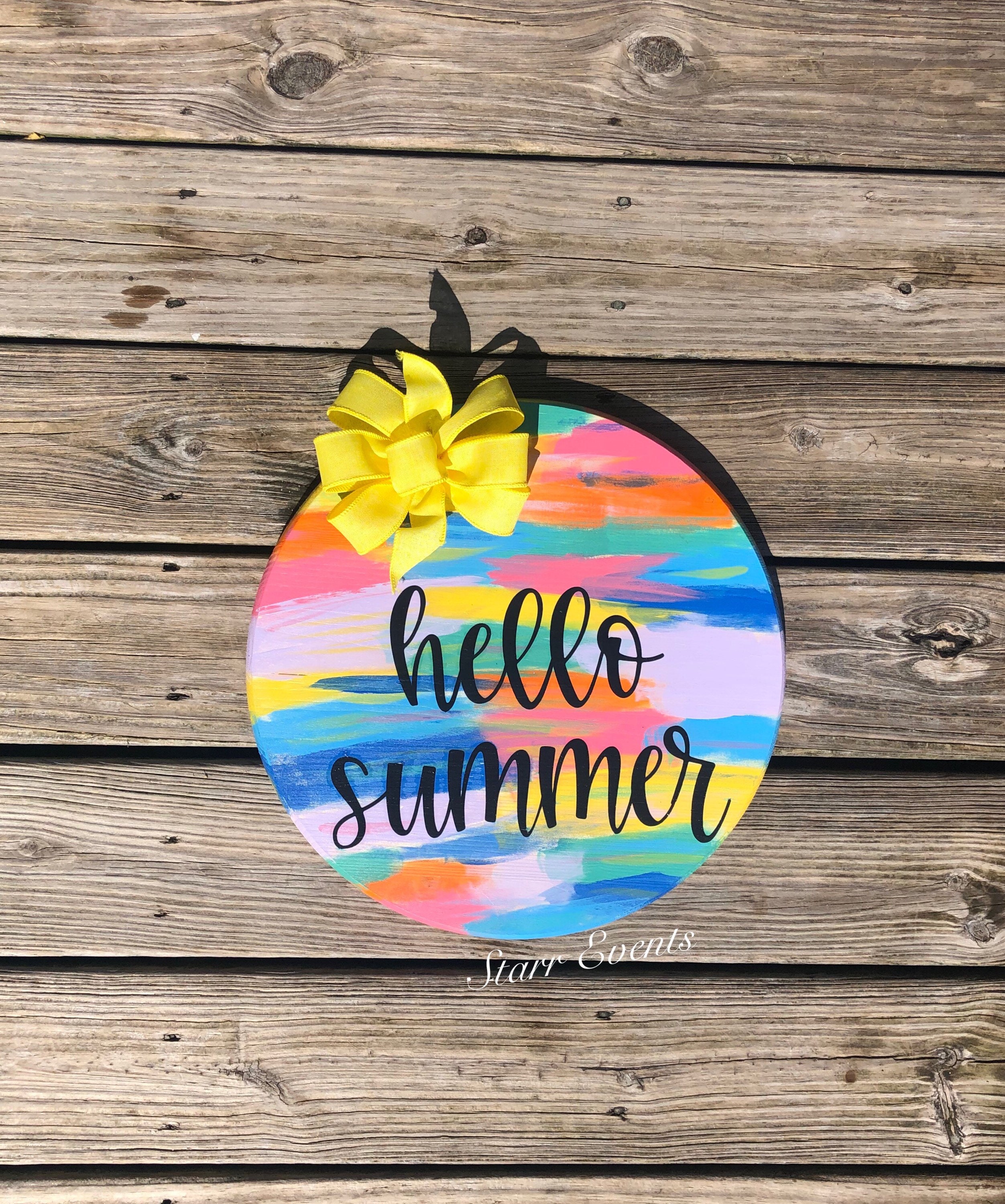 Hello Summer Door Hanger. Summer Decorations. Summer Door | Etsy