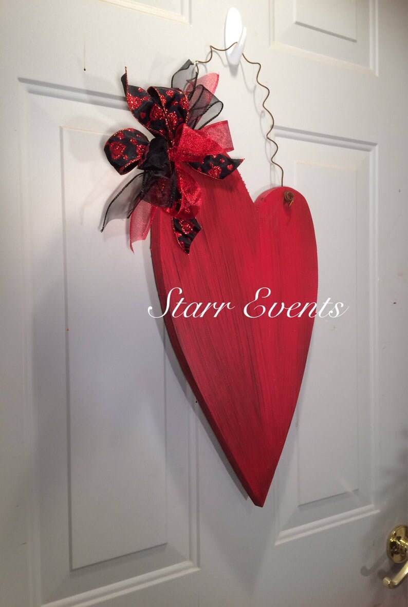 Valentines Day Decorations. Valentine's Day Door Hanger. - Etsy