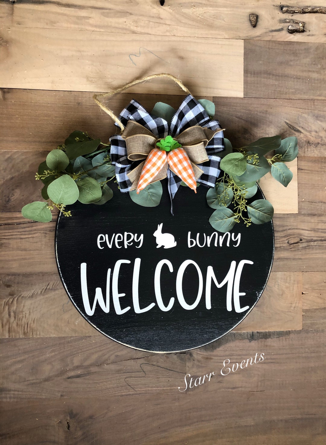 Easter Door Hanger. Easter Decorations. Farmhouse Easter Decor. Every ...