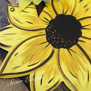 Sunflower Door Hanger. Summer Door Hanger . Sunflower Decor. Front Door ...