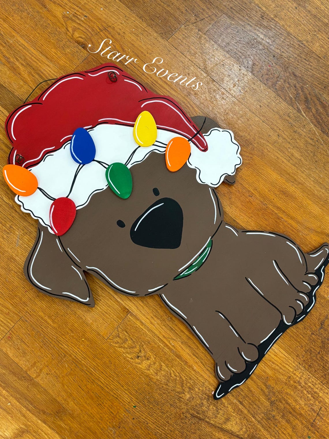 Christmas Puppy Door Hanger: Handmade Holiday Dog Decor - Etsy