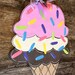 Ice Cream Door Hanger. Summer Door Hangers. Front Door Decor. Summer ...
